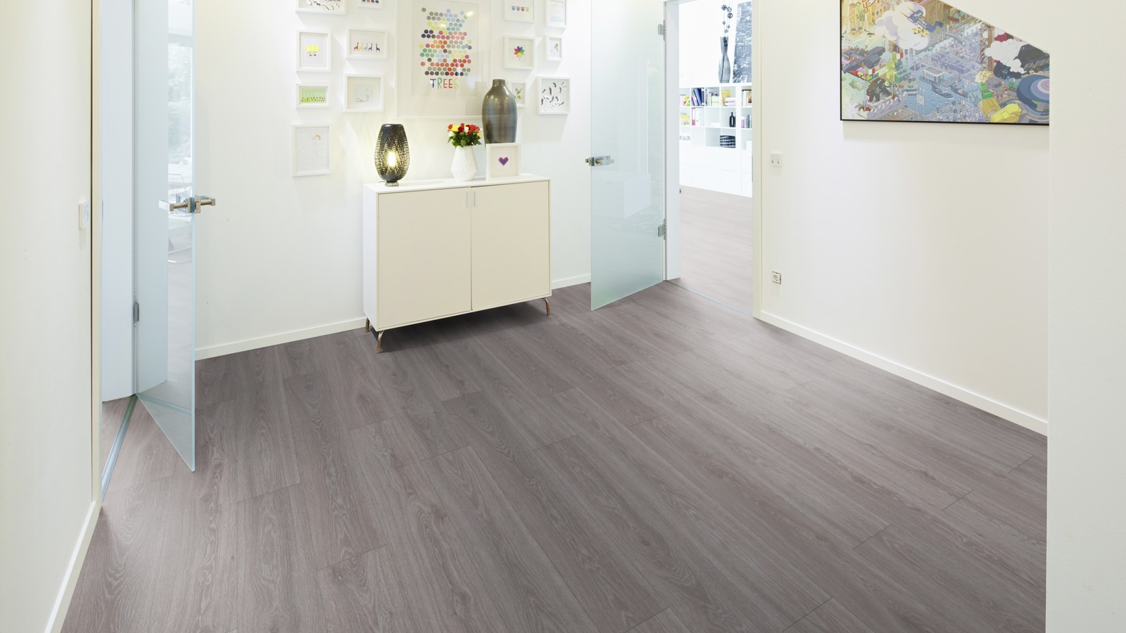 Blue Grey Wood Floors