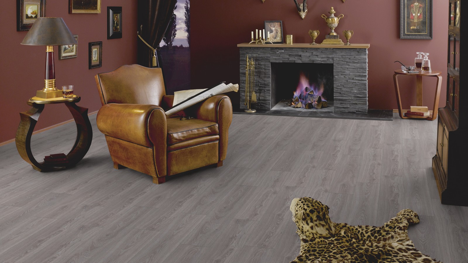 Blue Grey Wood Floors